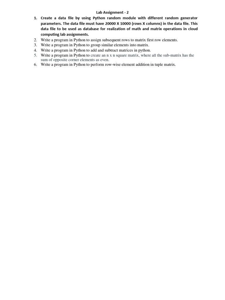 Lab Assignment 2 | PDF Lab Assignment 2 | PDF