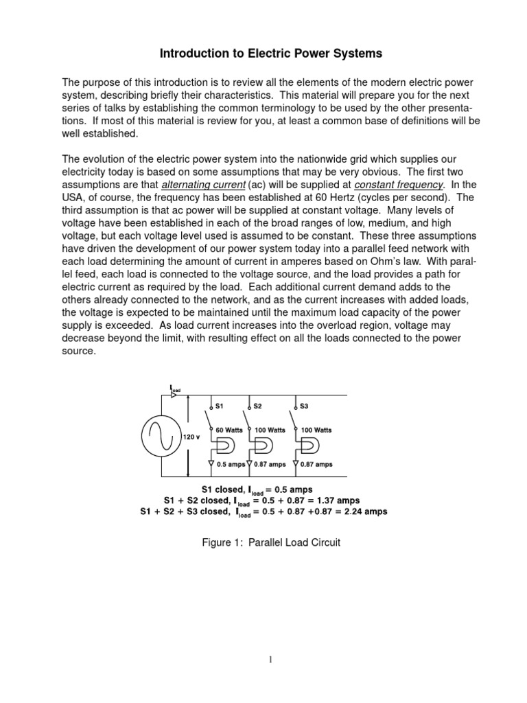 Intro to Power Systems | PDF | Electric Power Transmission | Electric Power