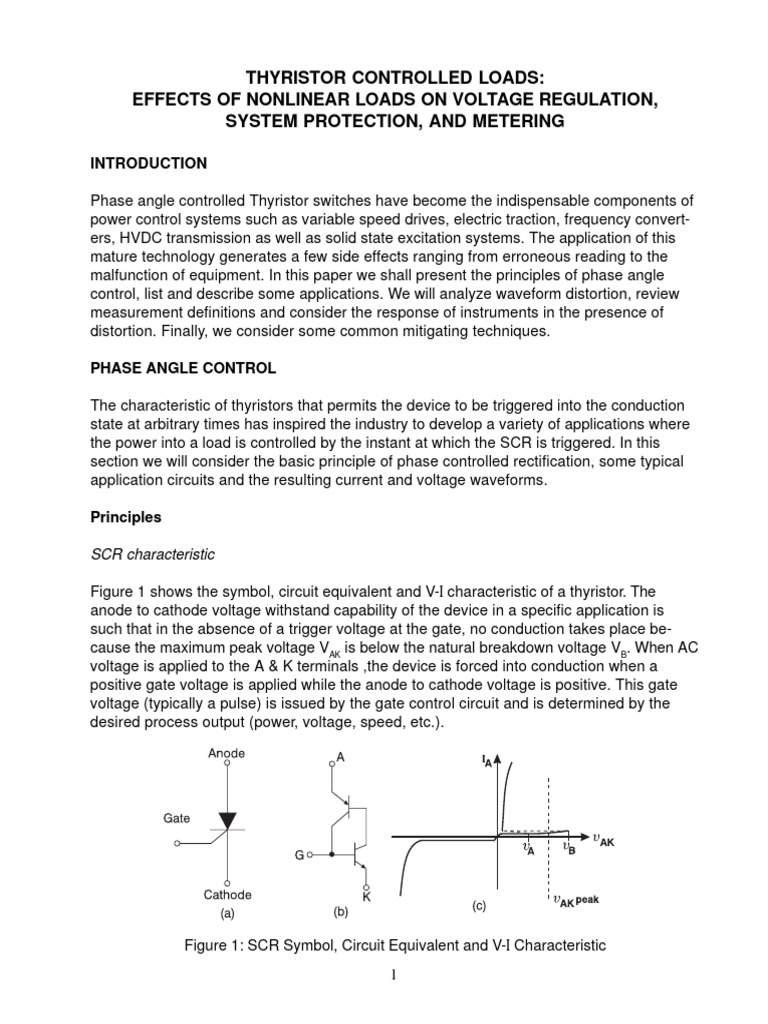Thyristor Pdf Teaching Methods And Materials Technology And Engineering