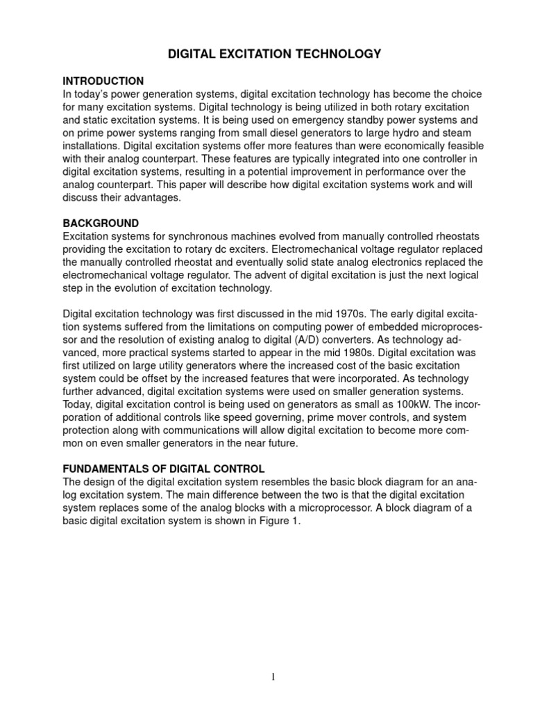 Digital Excitation Technology | PDF | Science & Mathematics