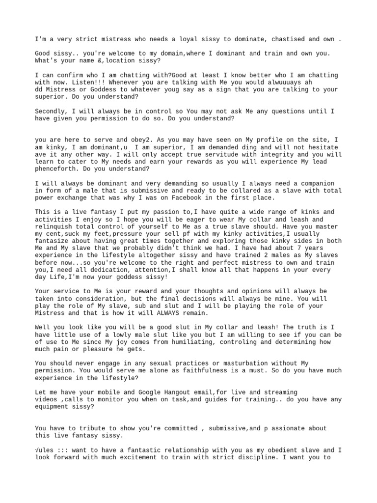 BDSM Format (22-04) | PDF | Human Sexuality