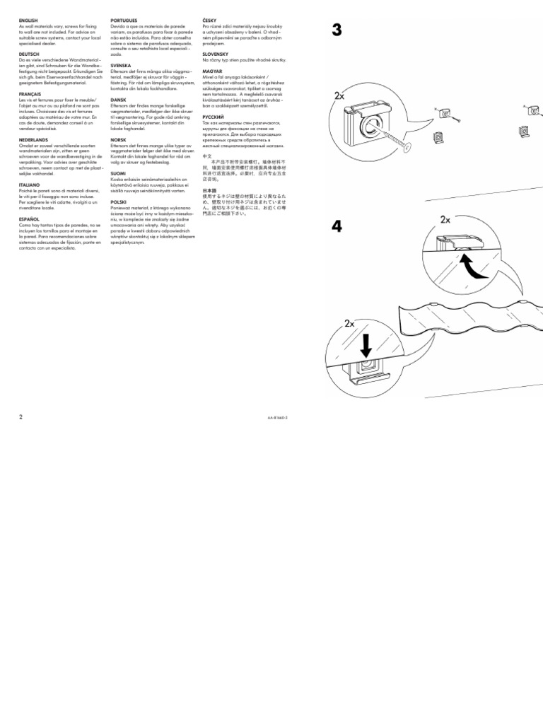 Manual de Instruções Ikea KRABB (Português - 8 Páginas) | PDF