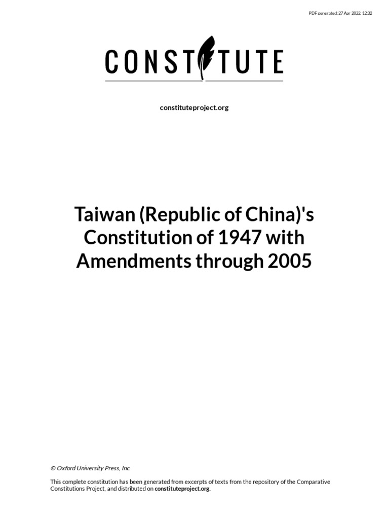 Taiwan 2005 Pdf Detention Imprisonment Presidents Of The United