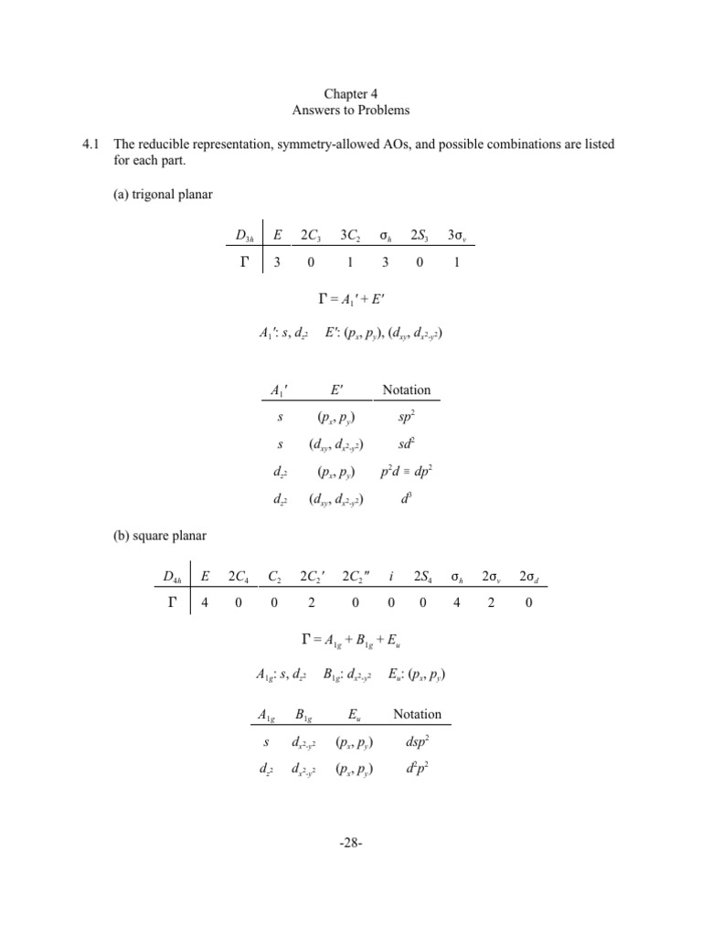 CHP 04 Ans | Download Free PDF | Molecular Orbital | Chemical Bond