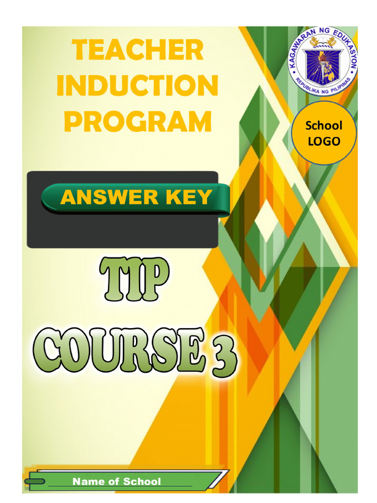 Tip Course 3 Answerkey | PDF | Learning | Teachers