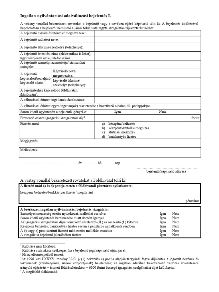 Iny Adatvaltozas 0709 | PDF