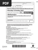 2410 WME01_01 IAL Mechanics M1 October 2024 (PDF) | PDF | Mass | Calculator