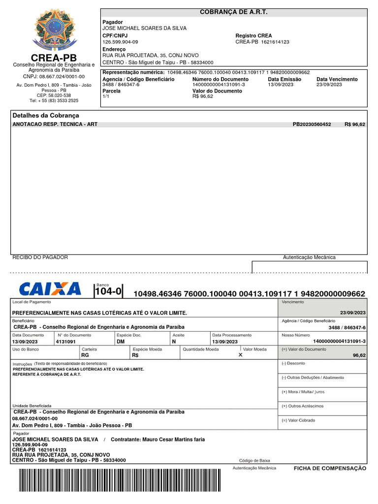 Modelo de Boleto | PDF | Pagamentos | Tecnologia bancária