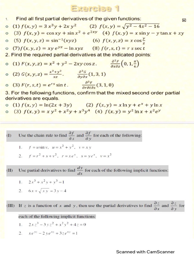 Sheet 1 Maths | PDF