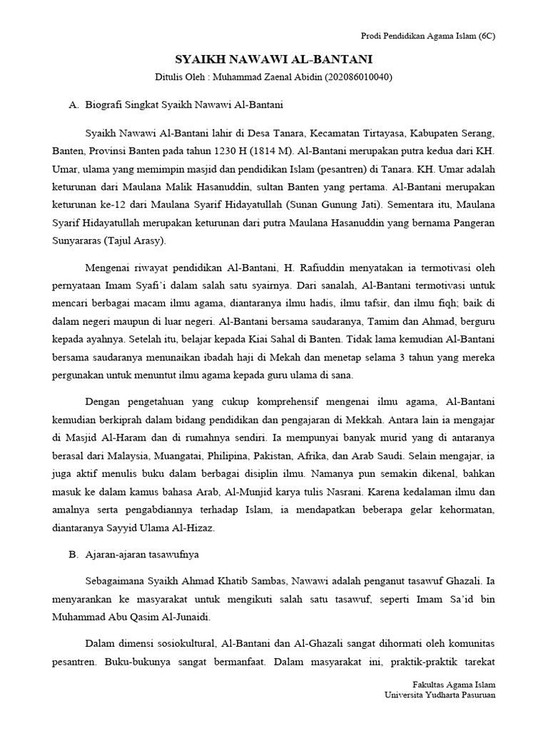 Biografi Tokoh Tasawuf Pdf