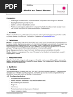 Protocolo Mastitis ABM 2022 | PDF | Breast Milk | Clinical Medicine