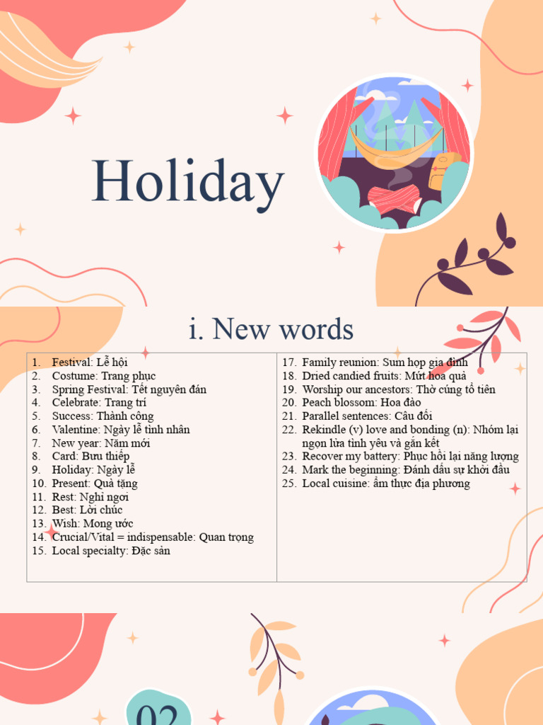 2 - Holidays | PDF