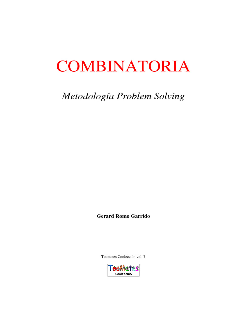 Combinatoria | PDF | Conjunto (Matemáticas) | Triángulo