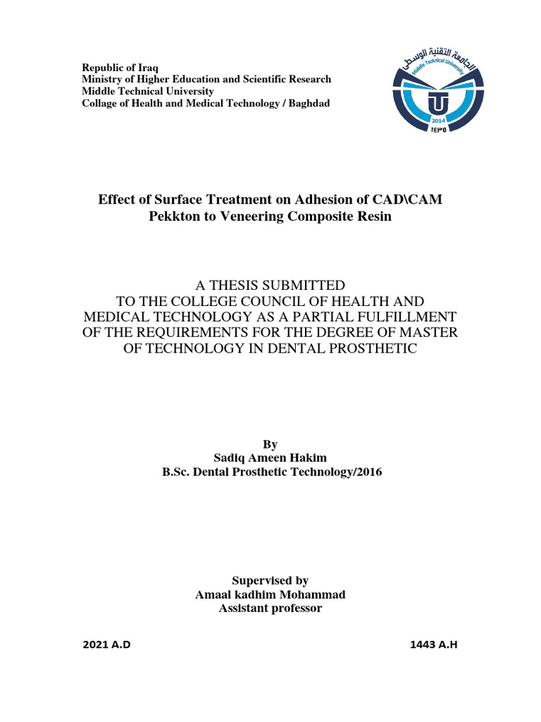 Sadiq Ameen Hakim | PDF | Physical Sciences | Materials