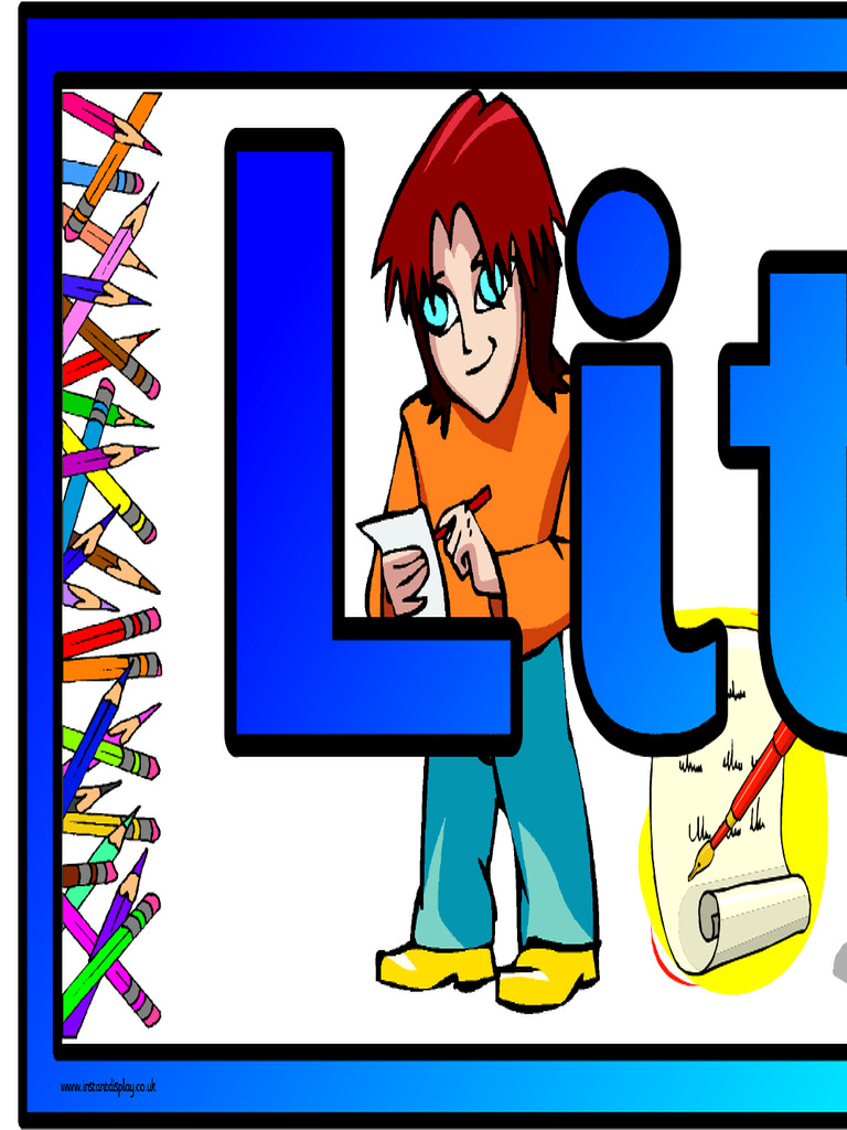 Literacy Banner On Sparkle Box | PDF