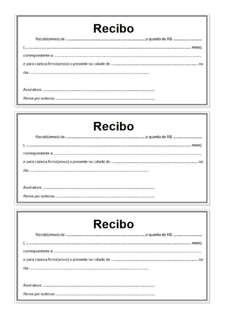 Recibo Simples | PDF