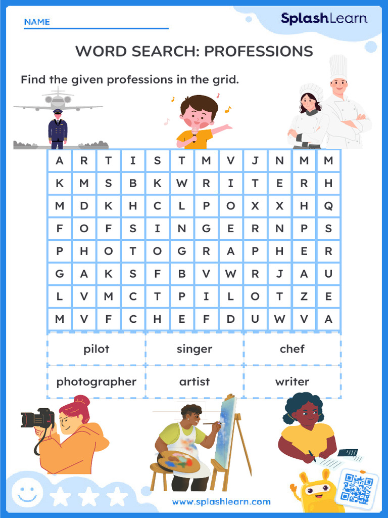 Word Search Professions | PDF