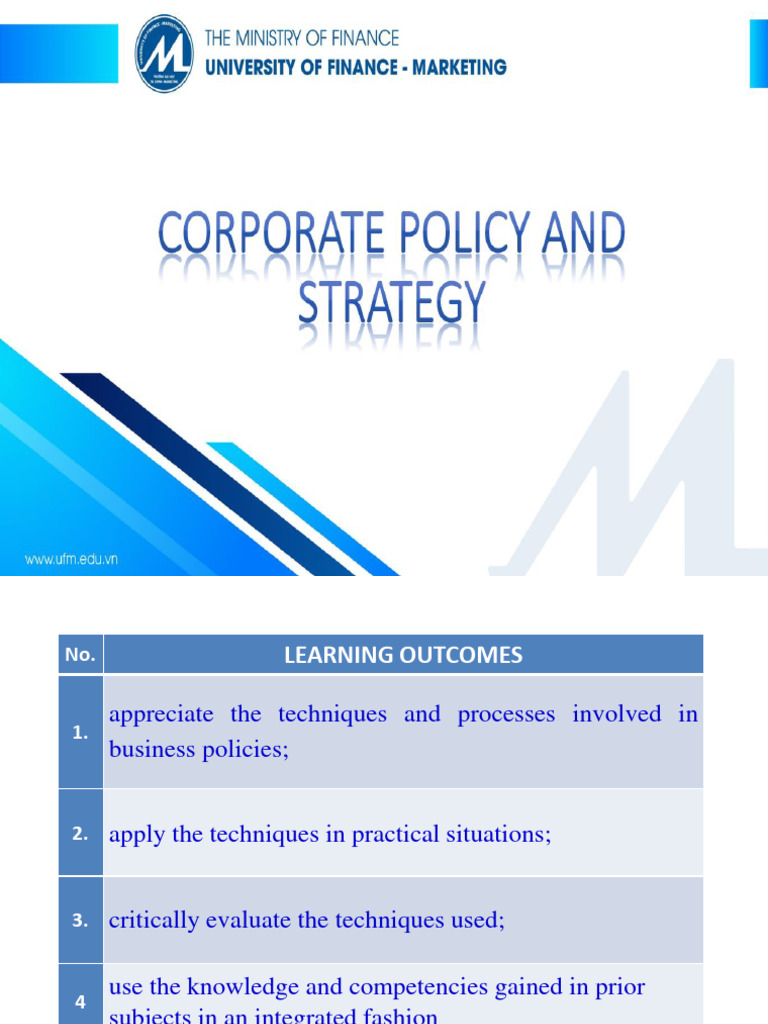 Chapter 1 Pdf Strategic Management Competitive Advantage