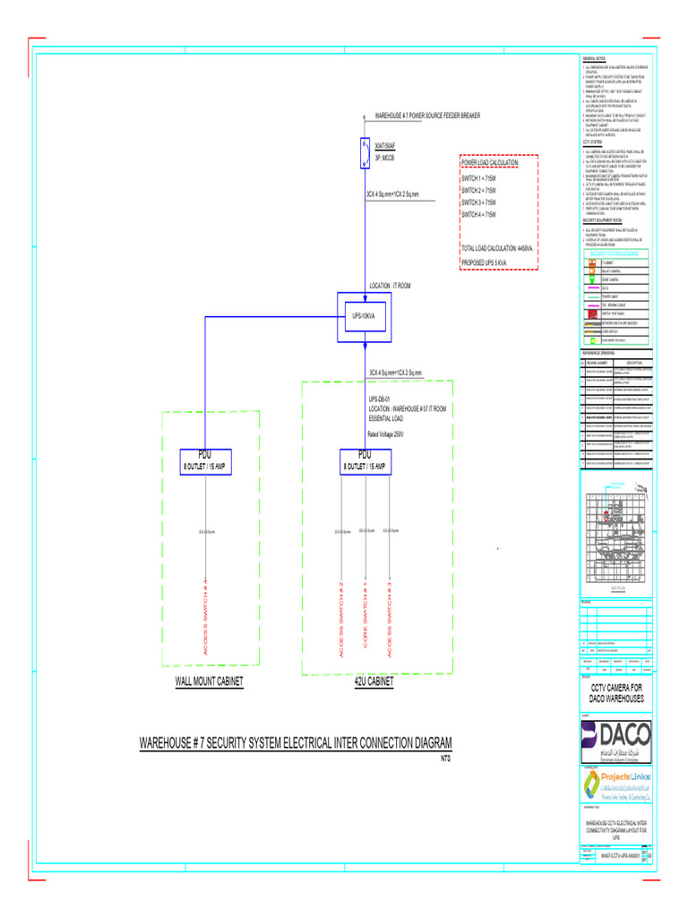 Warehouse 7 CCTV Electrical Diagram | PDF | Security Alarm | Computer ...