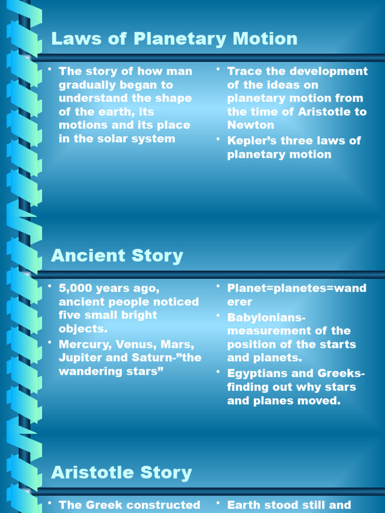 Laws of Planetary Motion | PDF | Tycho Brahe | Johannes Kepler