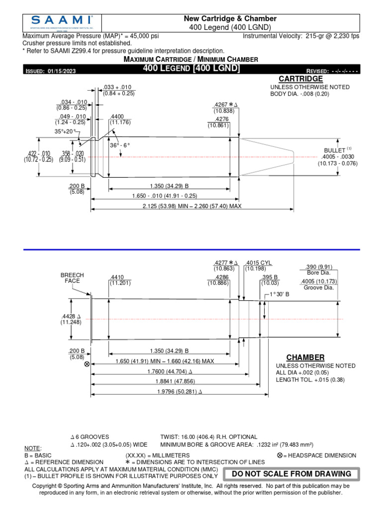 Public Introduction 400 Legend 2023 01 30 | PDF | Cartridge (Firearms ...
