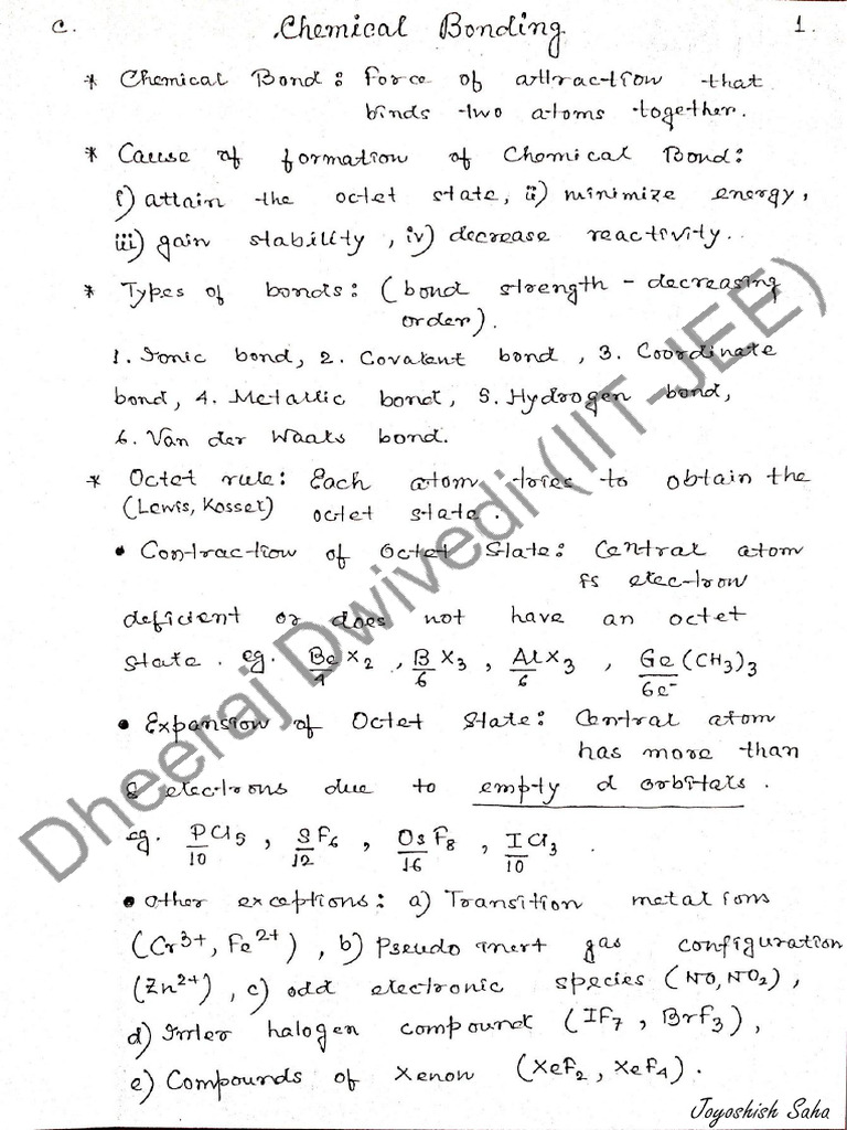 Inorganic Kota Short Notes | PDF