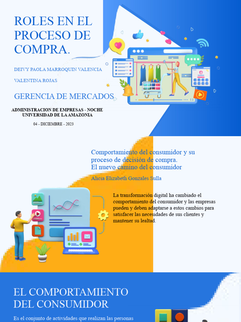 Exposicion Roles en El Proceso de Compra | PDF | Los consumidores | Comportamiento