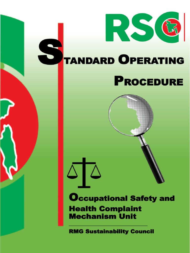 Sop Occupational Safety and Health Complaints Mechanism Unit | PDF ...