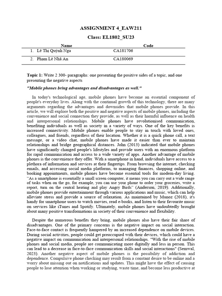 Assignment 4 | PDF | Mobile App | Mobile Phones