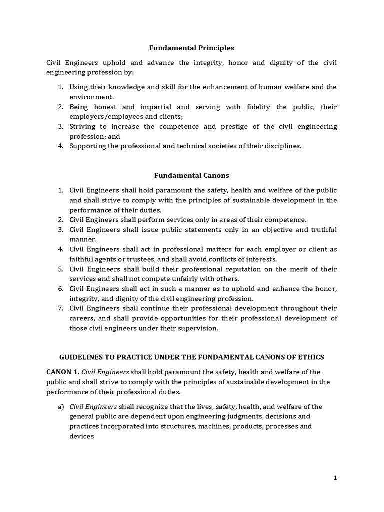 Guidelines to Practice Under the Fundamental Canons of Civil ... Guidelines to Practice Under the Fundamental Canons of Civil ...