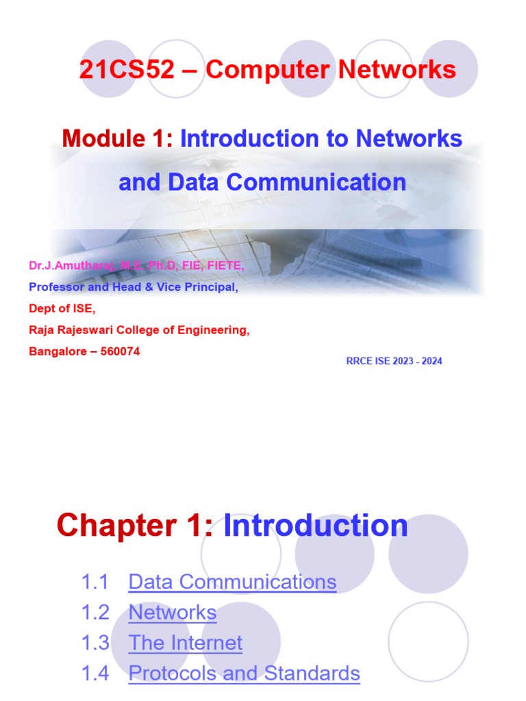 Module 1 Topic 1 - Introduction To Data Communication and Networks ... Module 1 Topic 1 - Introduction To Data Communication and Networks ...