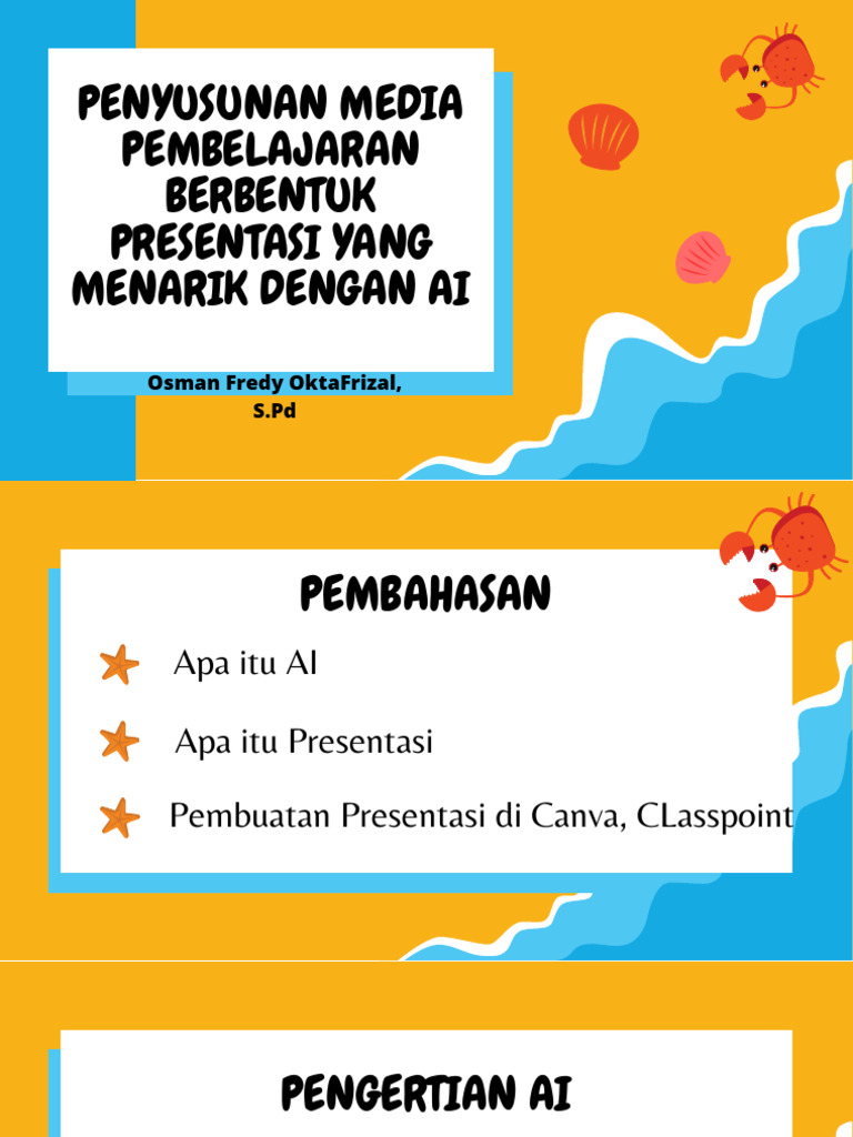 Penyusunan Media Pembelajaran Berbentuk Presentasi Yang Menarik Dengan Ai #2 | PDF | Komputer