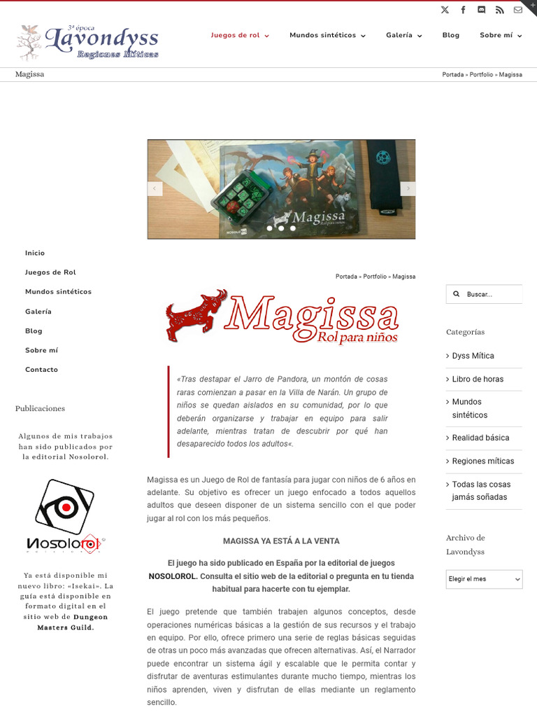 Magissa - Lavondyss Regiones Míticas | PDF | Juegos de rol | Realidad