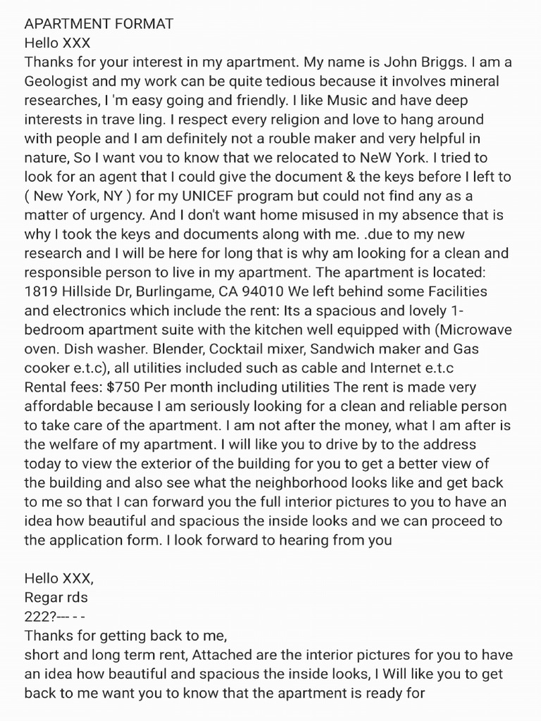 Apartment Format - 240101 - 091233 | PDF