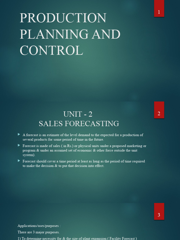 PPC Unit 2 Complete | PDF | Forecasting | Moving Average PPC Unit 2 Complete | PDF | Forecasting | Moving Average