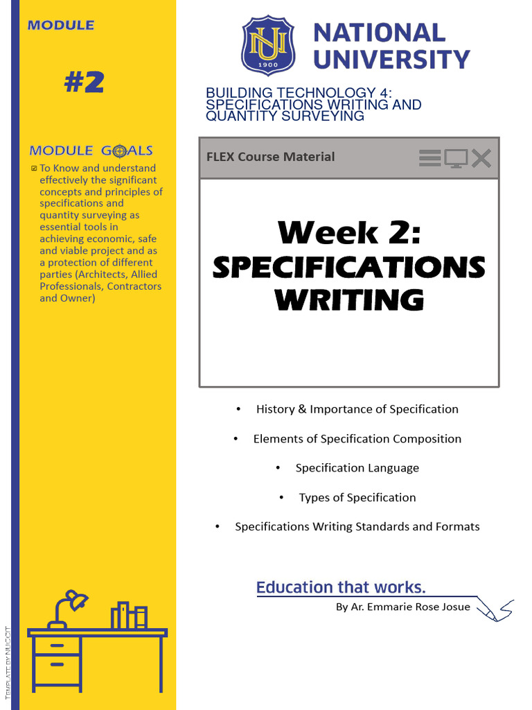 W2 Specifications Writing 1 | PDF | Specification (Technical Standard ...