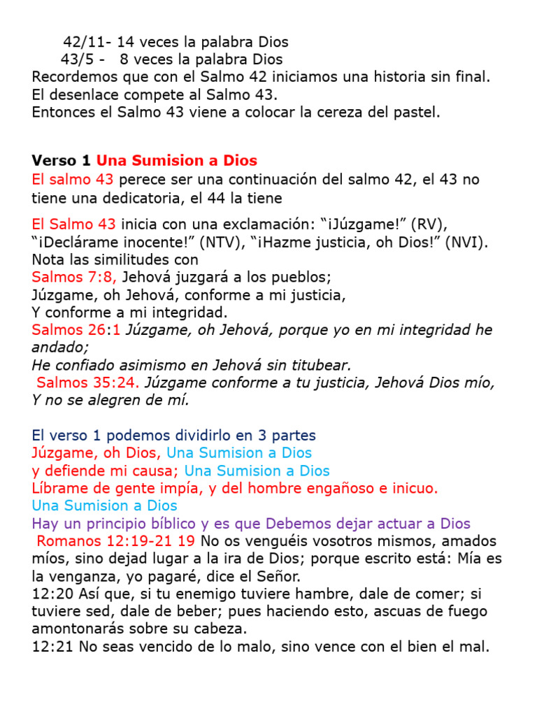 Salmos 43 | PDF | Salmos | Oración