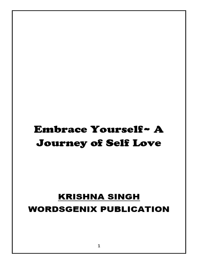 Embrace Yourself A Journey of Self Love | PDF | Love | Books