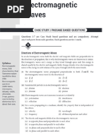 Class 12 EM Waves PYQs | PDF | Electromagnetic Radiation | Waves
