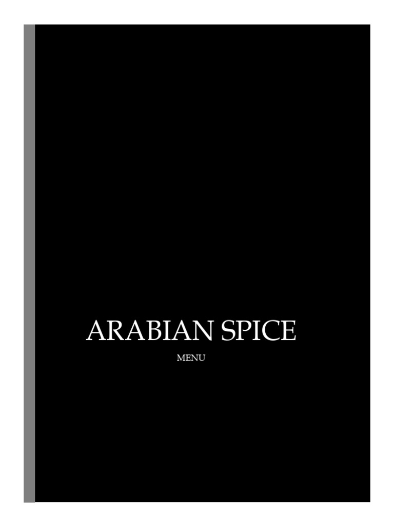 Arabian Spice New Menu 8 8 23 PDF | PDF | Hamburgers | Curry
