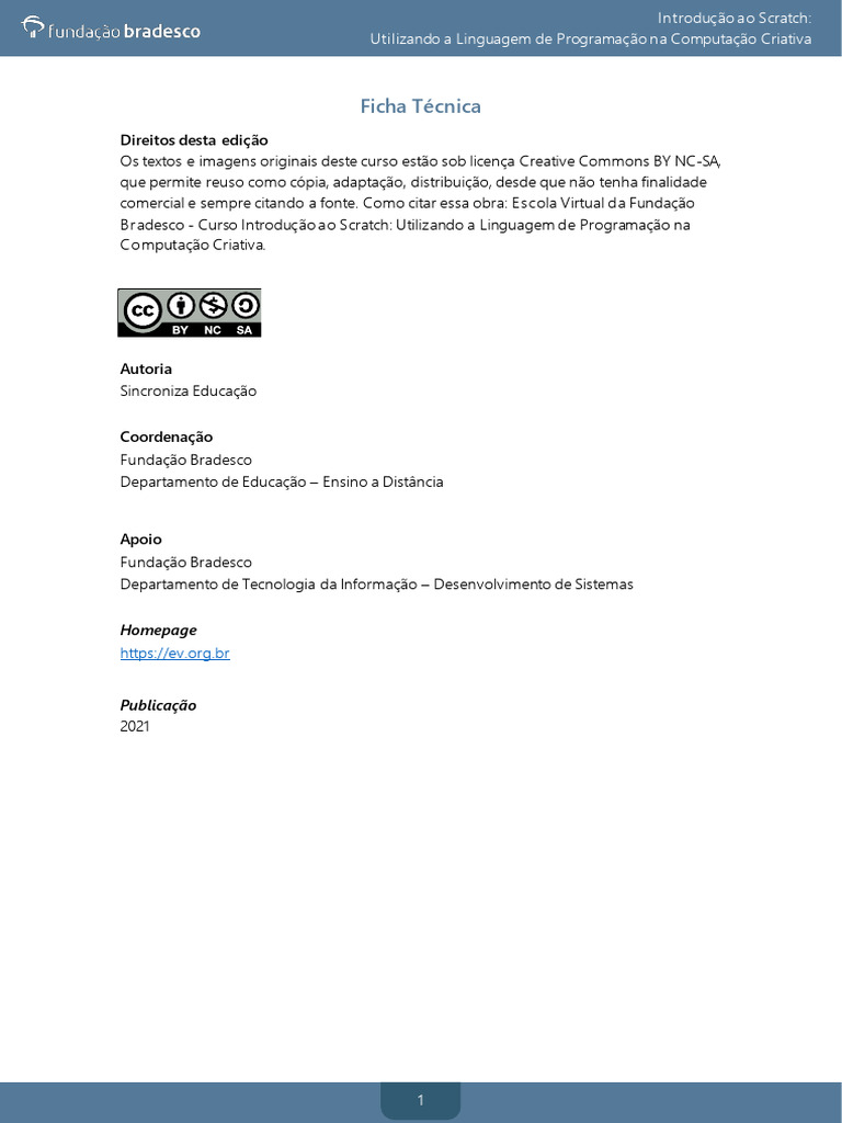 Ficha Tecnica Introducao Ao Scratch | PDF