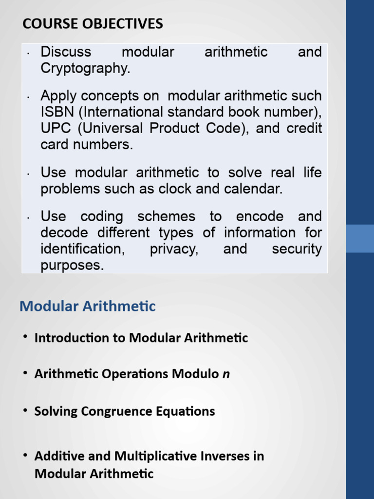 Module 6 Mathematical Analysis Days of the Week Isbn Upc Credit Card ...