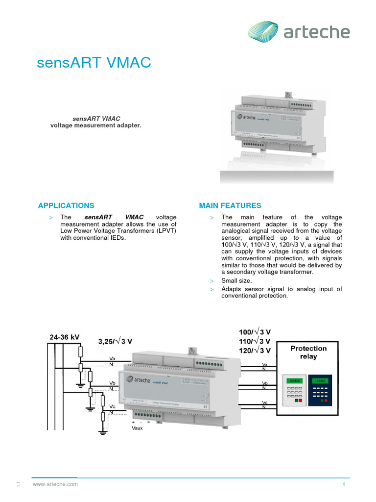 sensART VMAC Voltage Adapter Overview | PDF