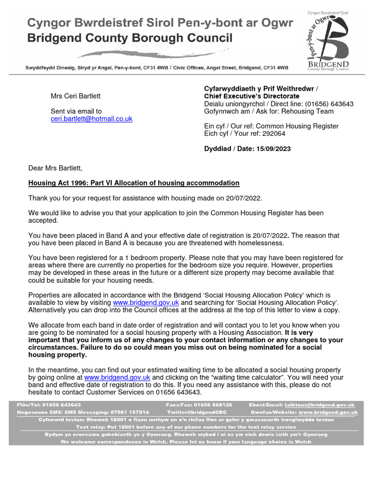 Banding Decision Letter | PDF