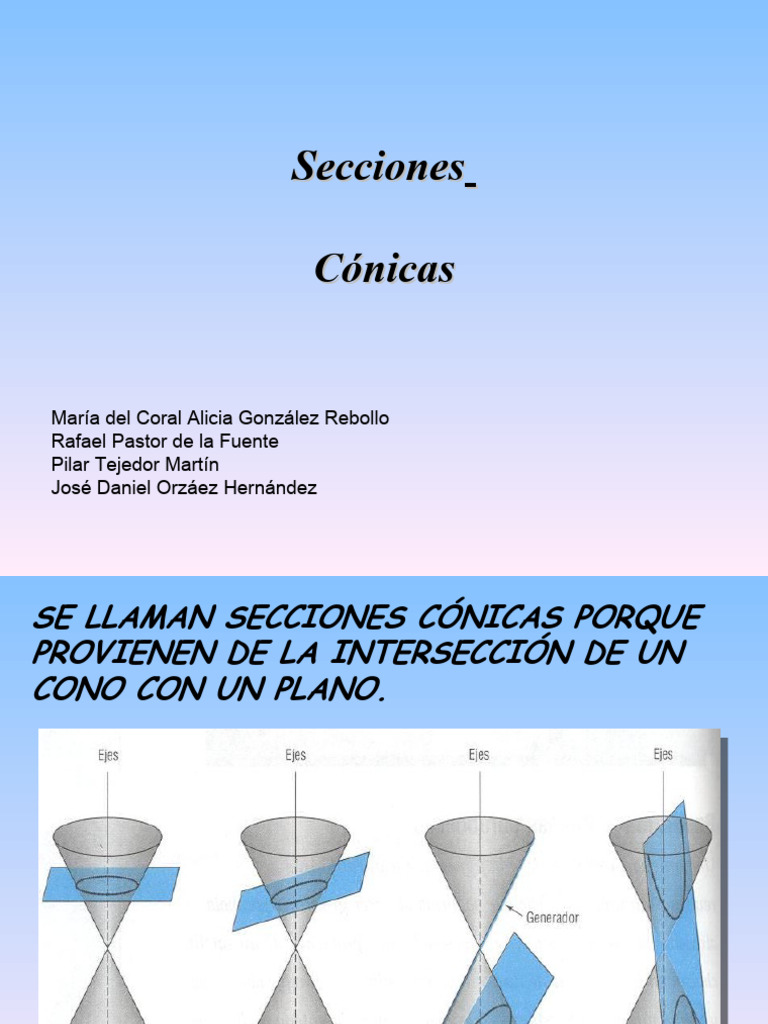 Secciones Conicas | PDF