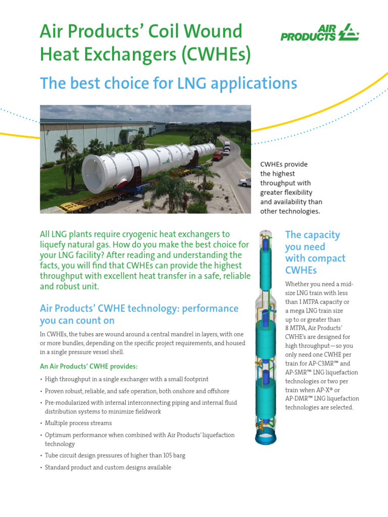 CWHEs | PDF | Liquefied Natural Gas | Heat Exchanger