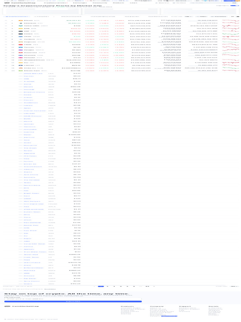 Cryptocurrency Prices, Charts and Market Capitalizations - CoinMarketCap (18.11.2023) | PDF