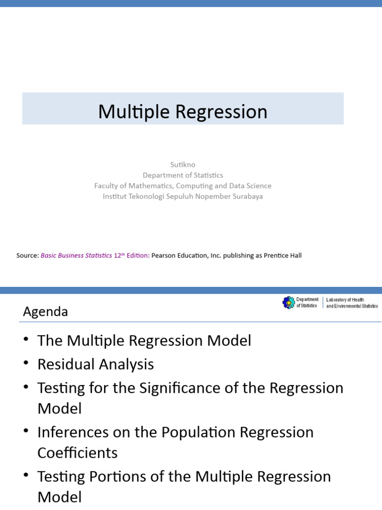 Materi 3 - Multiple Regression-Fixed | PDF | Coefficient Of Determination | Errors And Residuals