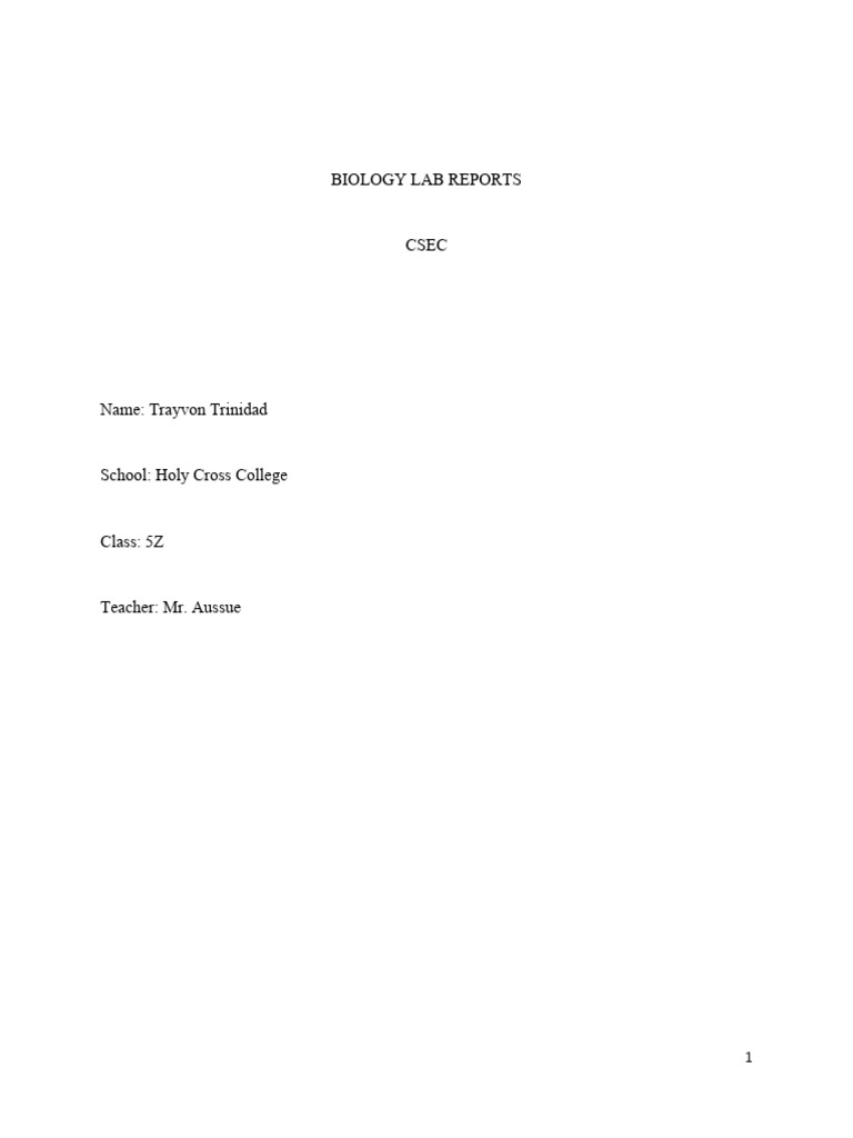 Biology Lab Template | PDF | Obesity | Body Mass Index