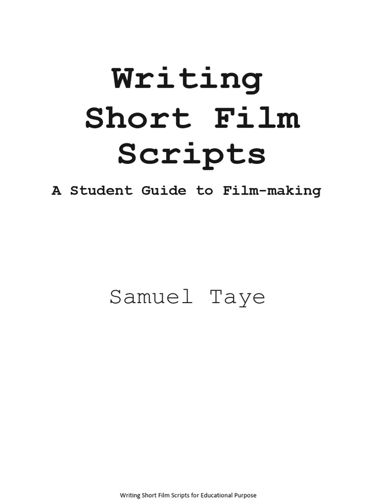 Writing Short Film Scripts 10 Pages | PDF | Screenplay | Filmmaking